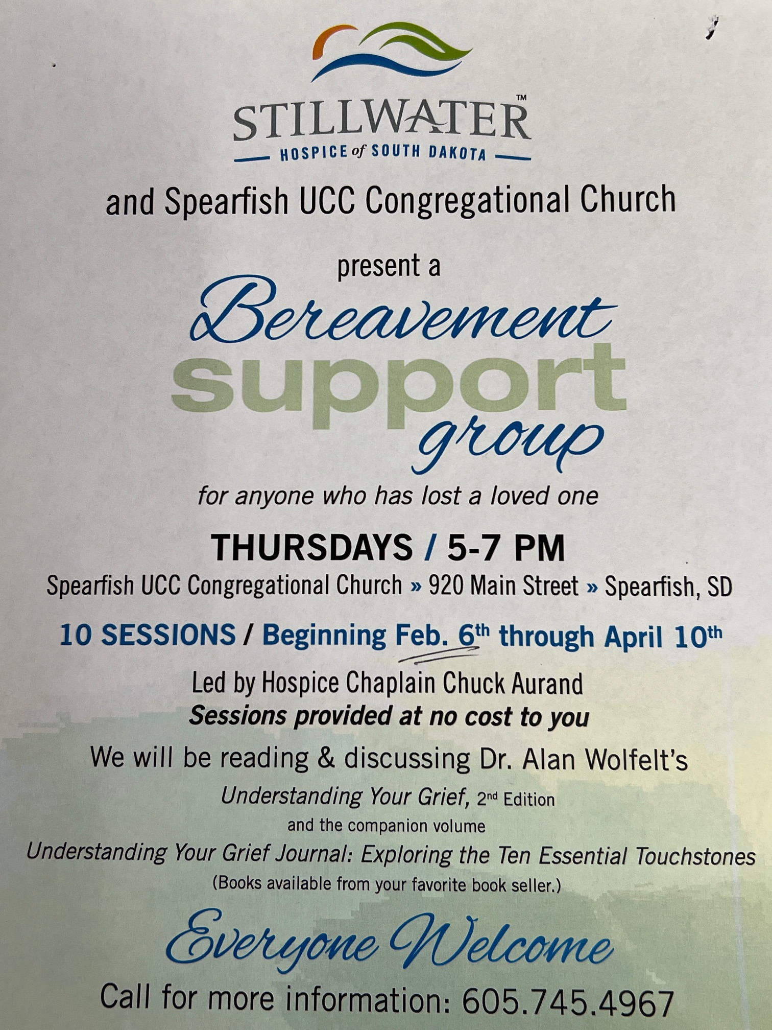 Bereavement Support Group Spearfish United Church Of Christ